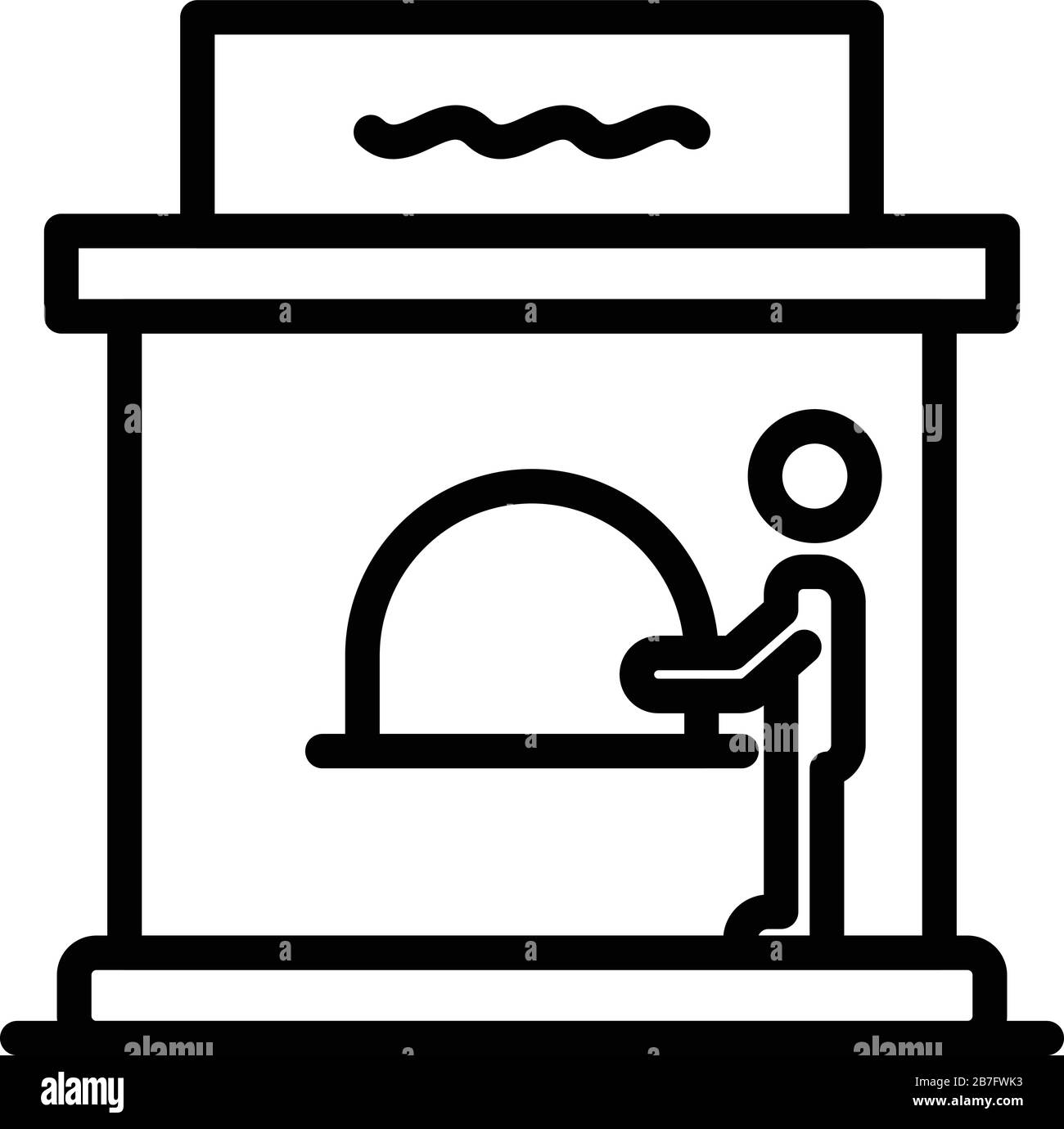 Worker shoe shop Stock Vector Images - Alamy