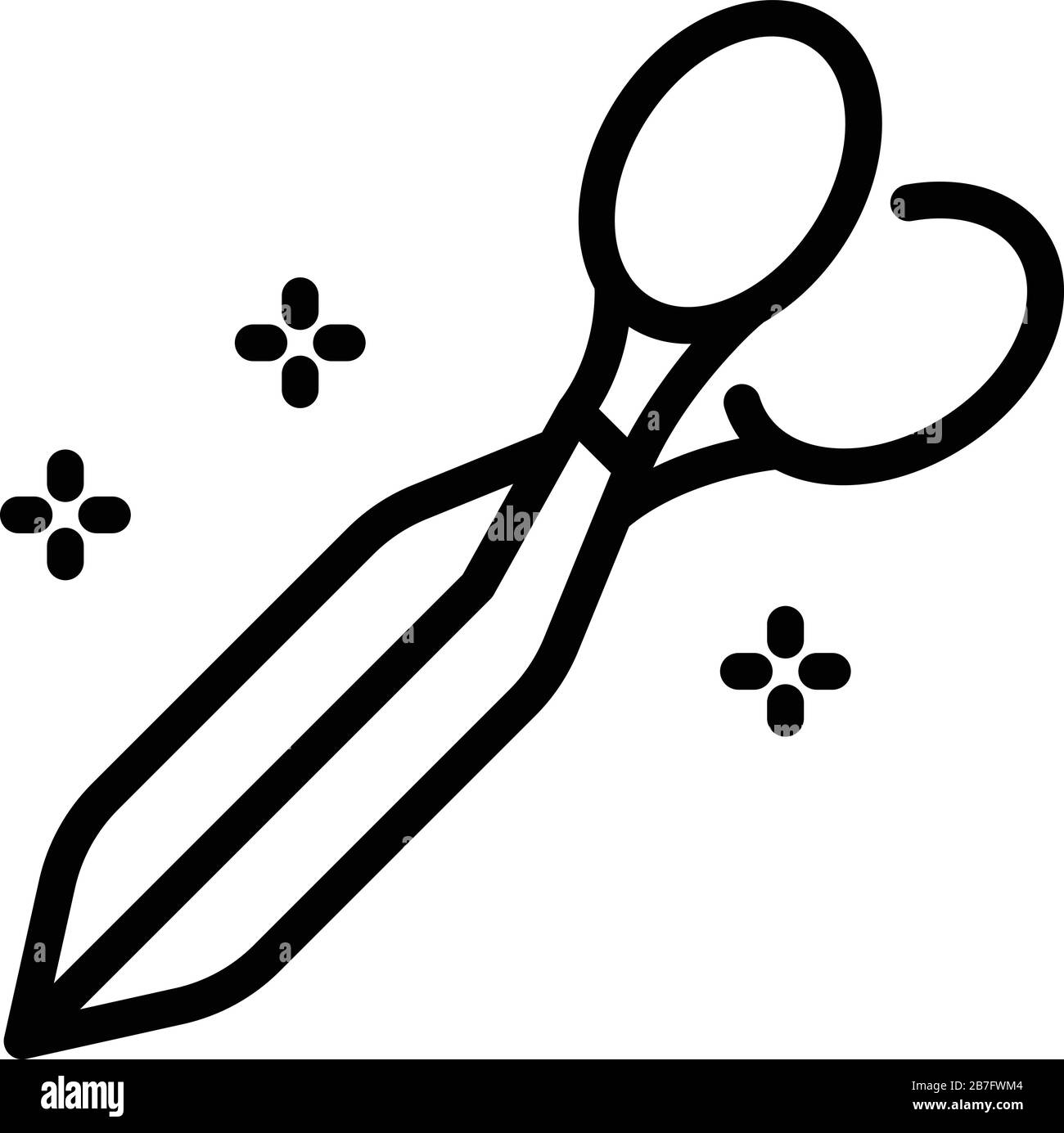 Scissors shoe repair icon, outline style Stock Vector Image & Art - Alamy