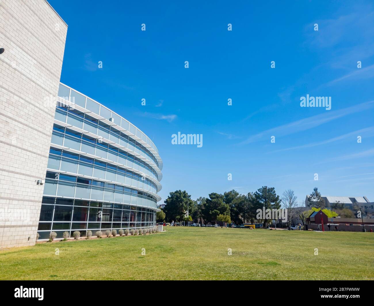 Exterior view of the Student Recreation and Wellness Center of UNLV ...
