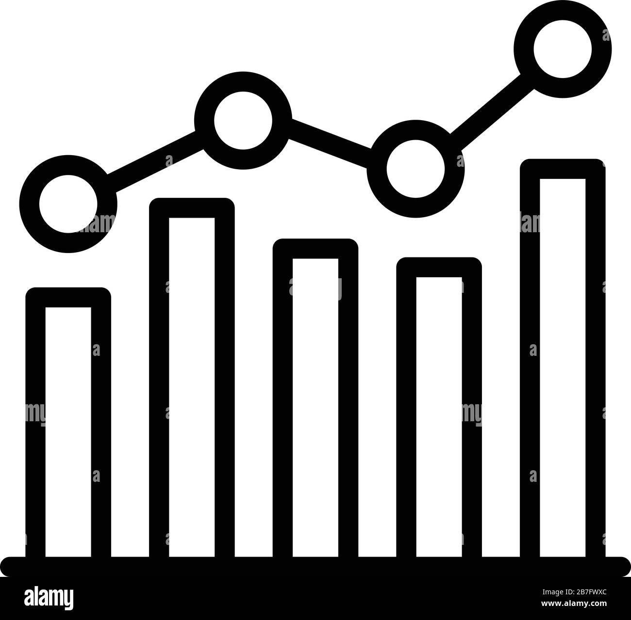 Audit Graph Chart Icon Outline Style Stock Vector Image And Art Alamy