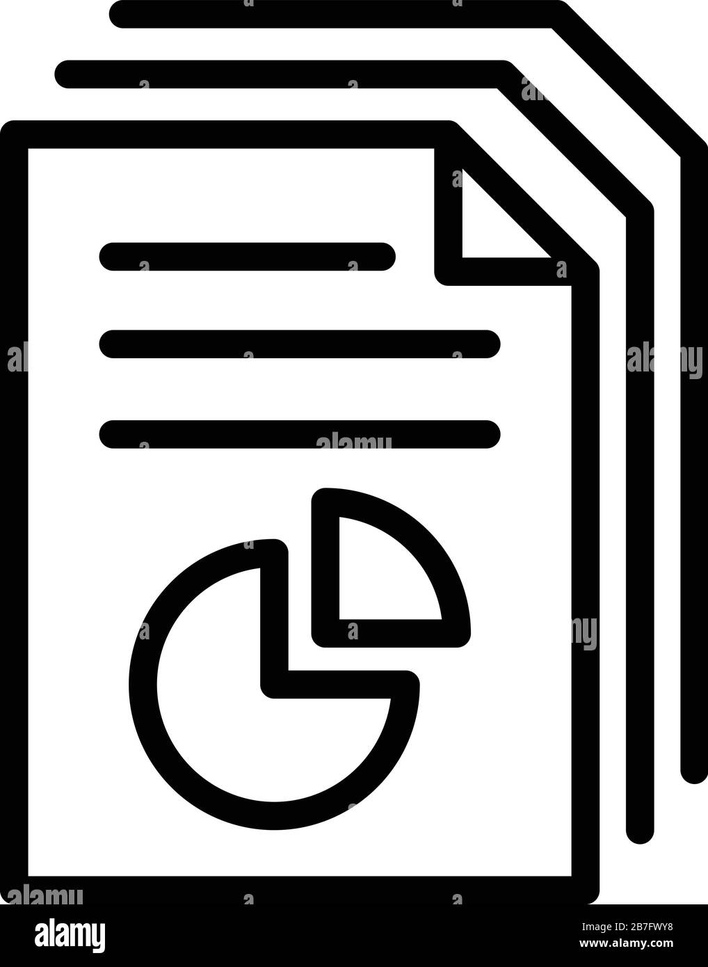 Office papers management icon, outline style Stock Vector Image & Art ...