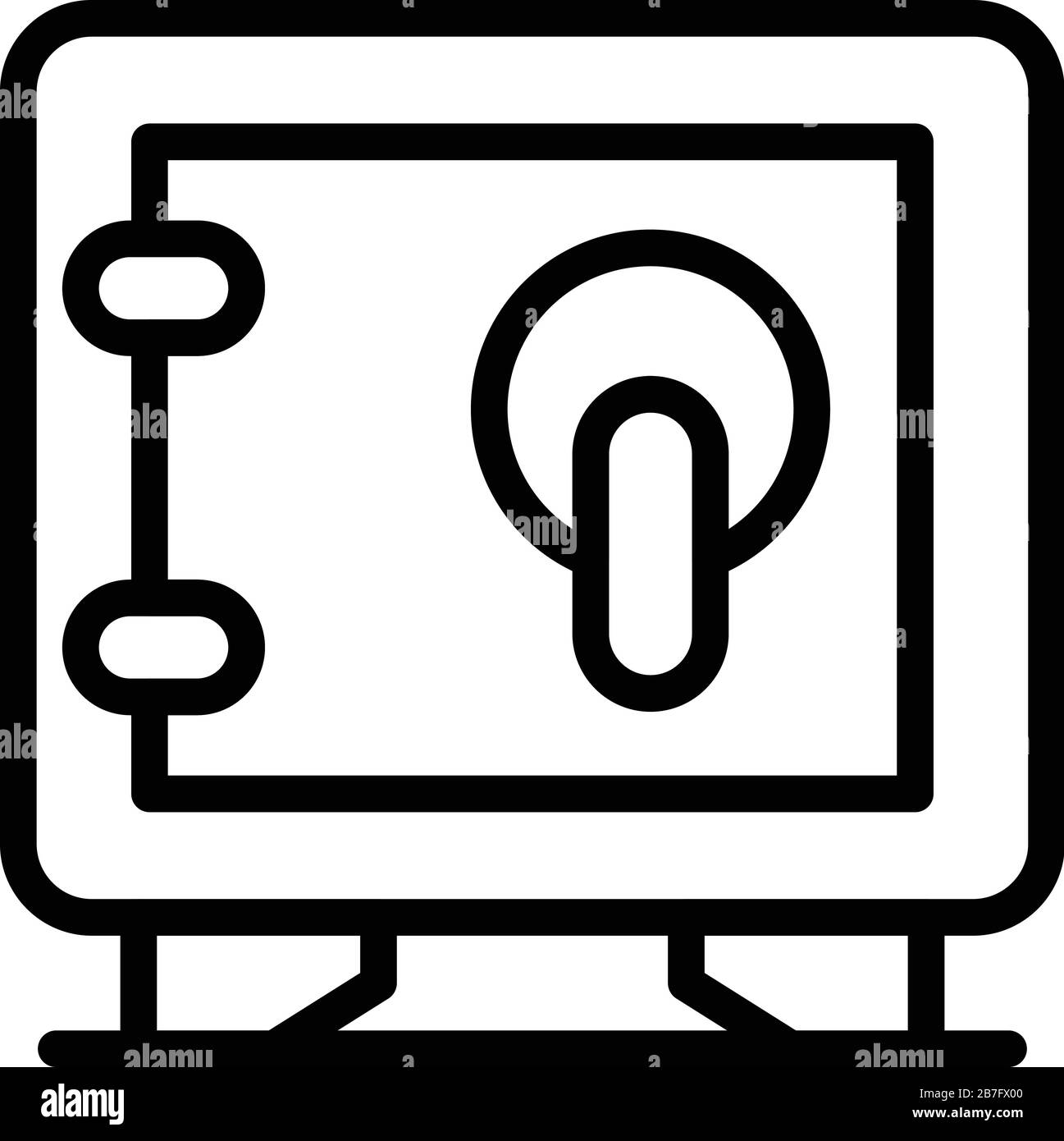 Money safe icon, outline style Stock Vector Image & Art - Alamy
