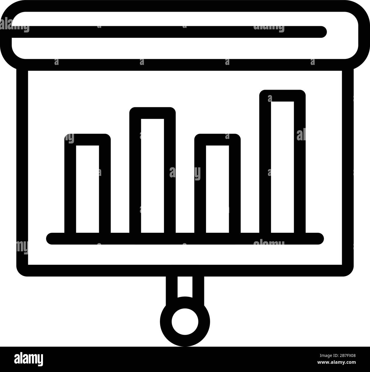 Graph chart banner icon, outline style Stock Vector Image & Art - Alamy