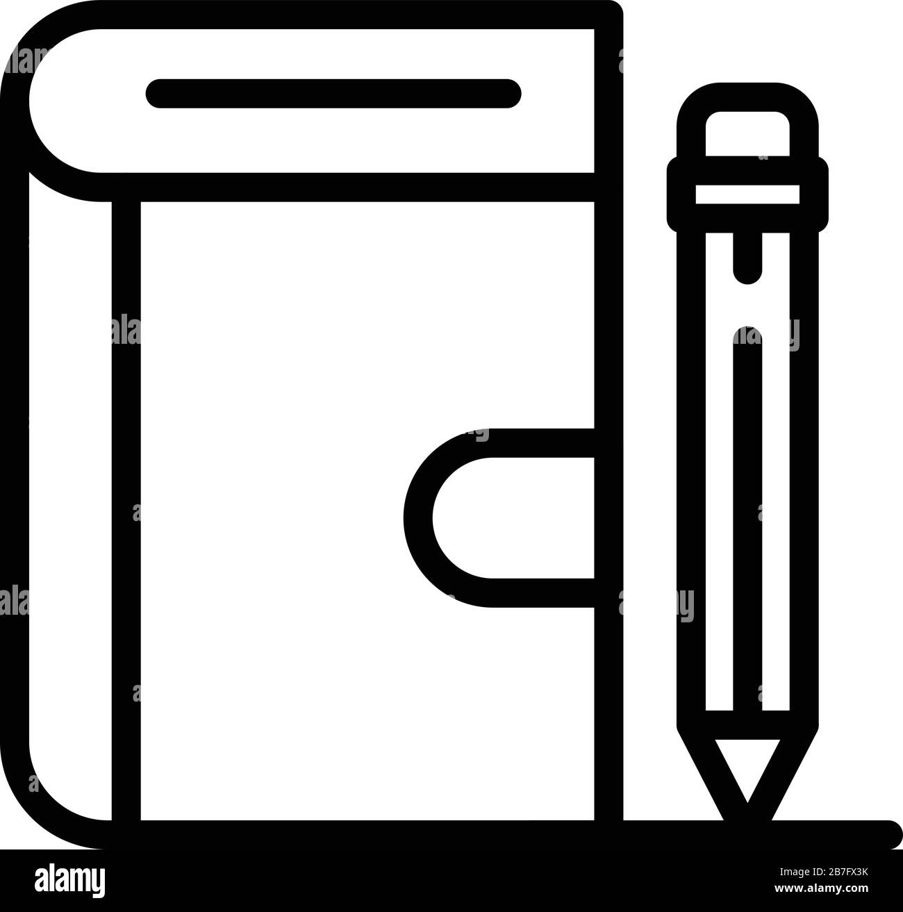 Book pen icon, outline style Stock Vector Image & Art - Alamy