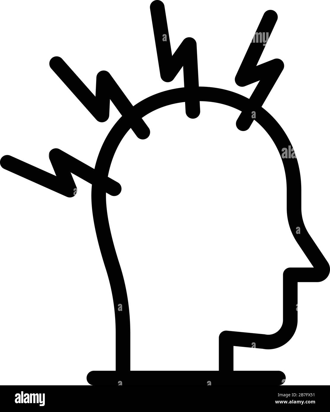 Fear stress icon, outline style Stock Vector Image & Art - Alamy