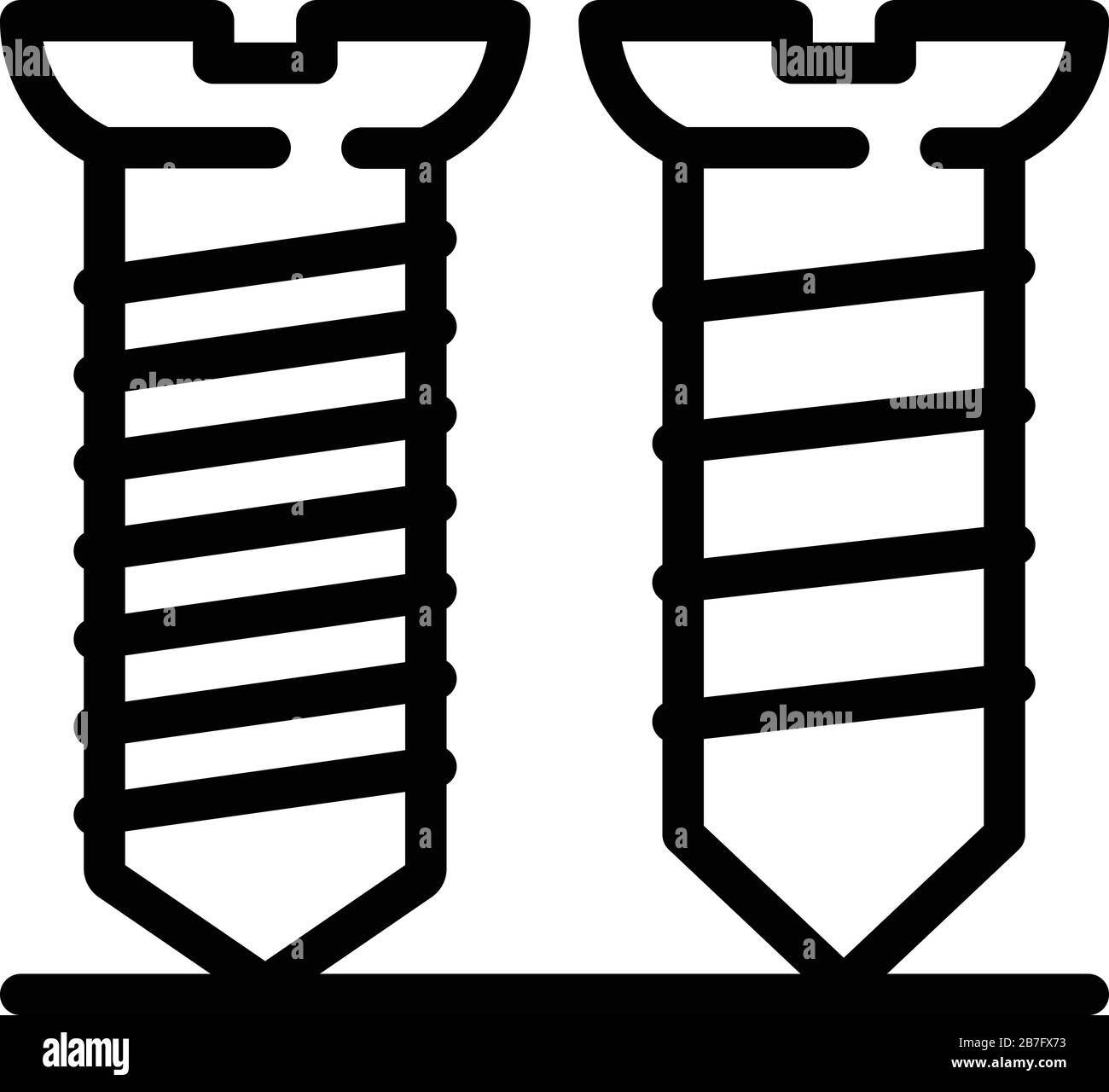 Screws icon, outline style Stock Vector Image & Art - Alamy