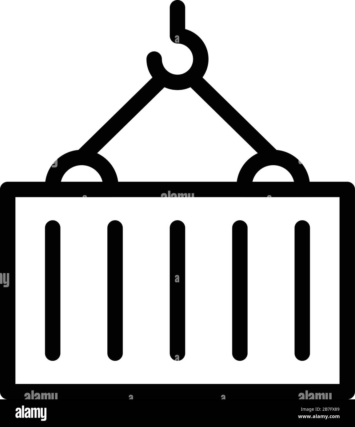 Cargo container icon, outline style Stock Vector Image & Art - Alamy