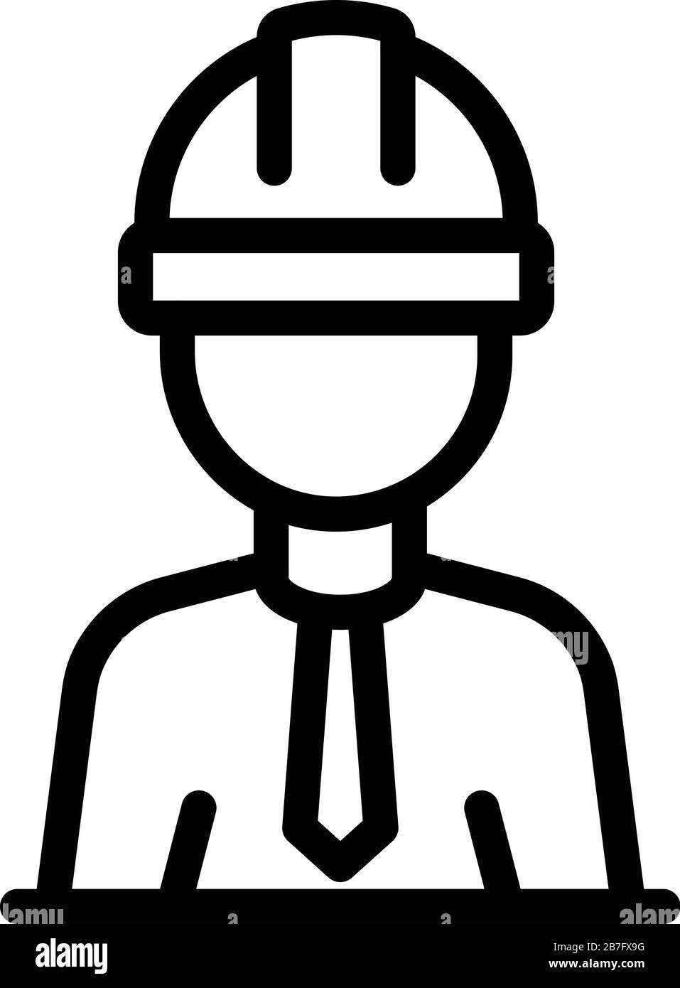 Contractor icon, outline style Stock Vector Image & Art - Alamy