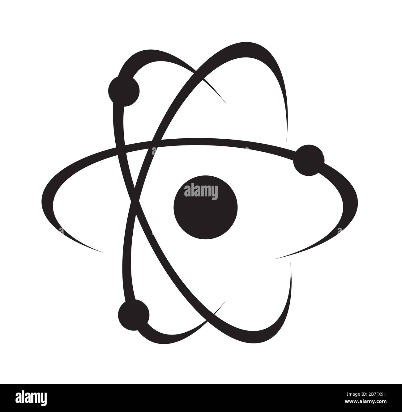 Atom sign icon vector Stock Vector Image & Art - Alamy