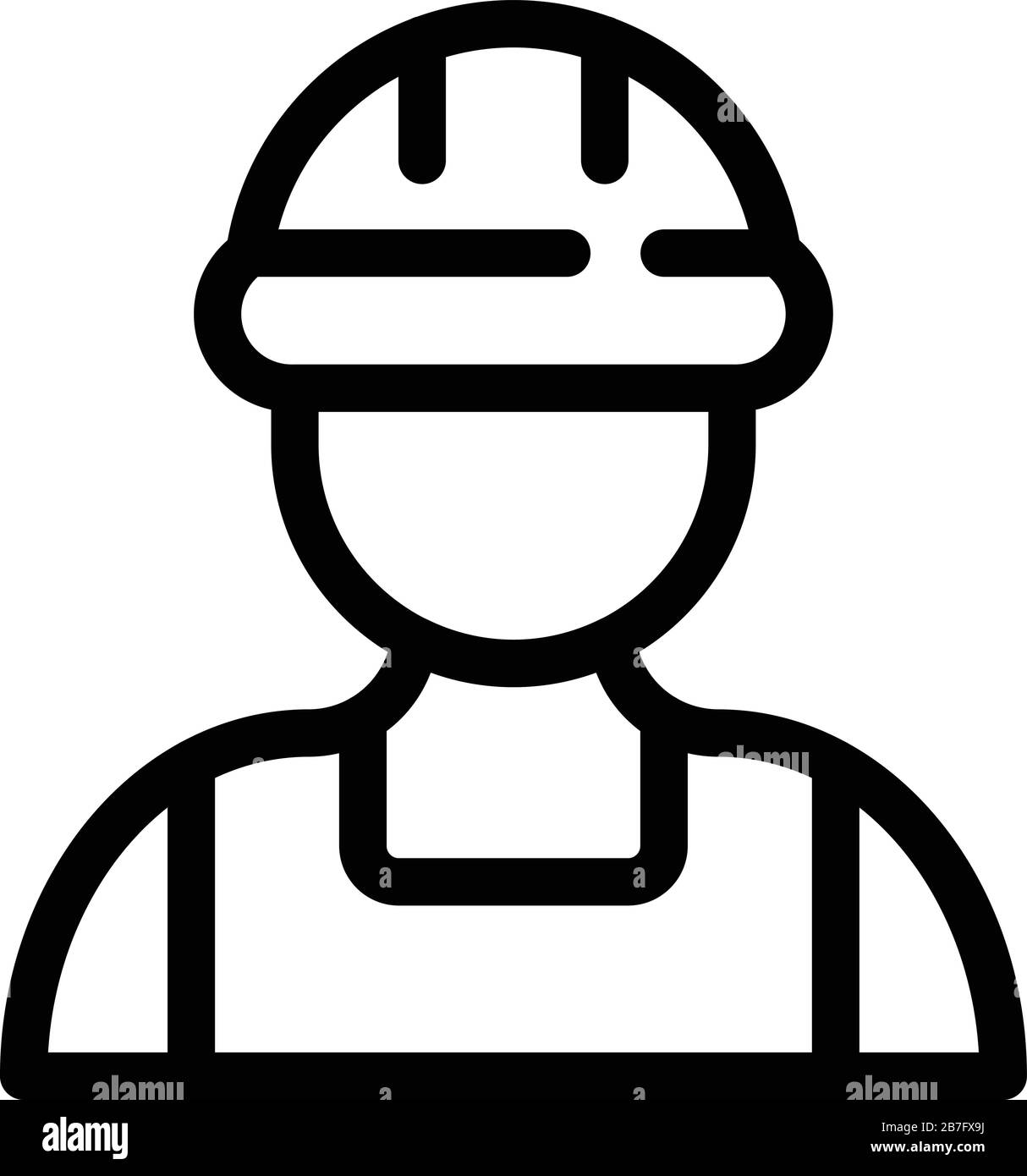 Portrait smiling building contractor Stock Vector Images - Alamy