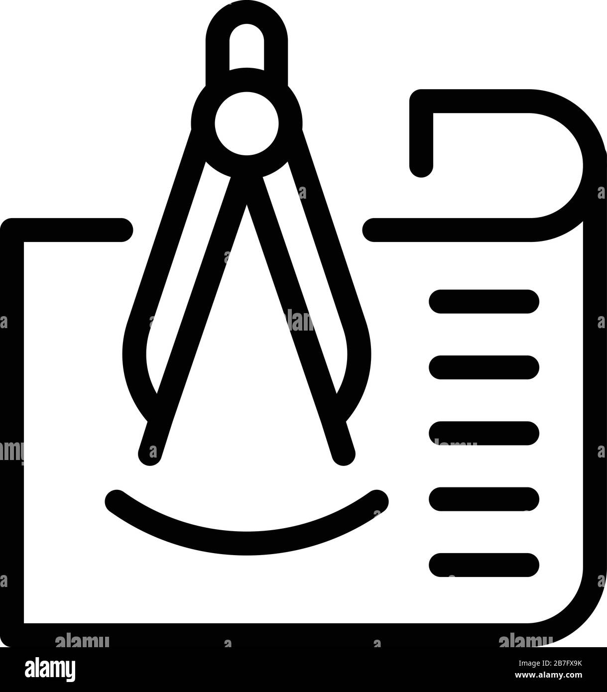 Construction plan icon, outline style Stock Vector Image & Art - Alamy