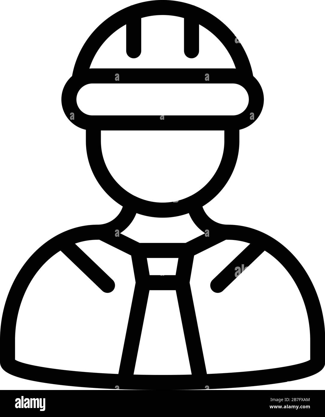 Civil engineer holding construction Stock Vector Images - Alamy