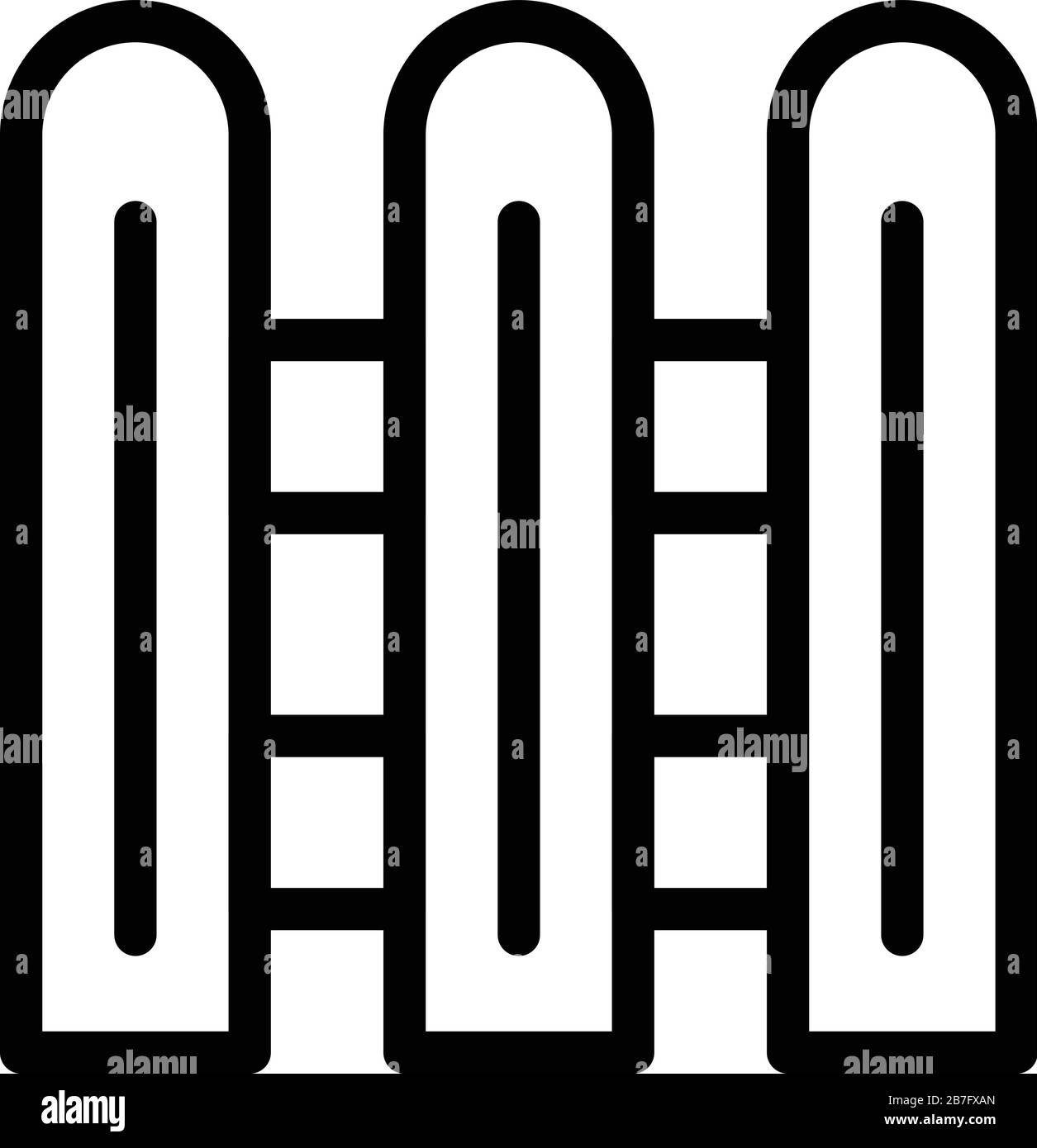 Wood fence icon, outline style Stock Vector Image & Art - Alamy