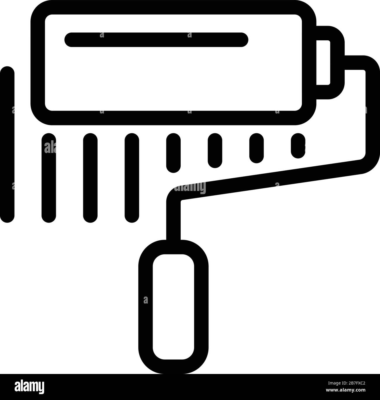 Paint roller icon, outline style Stock Vector Image & Art - Alamy