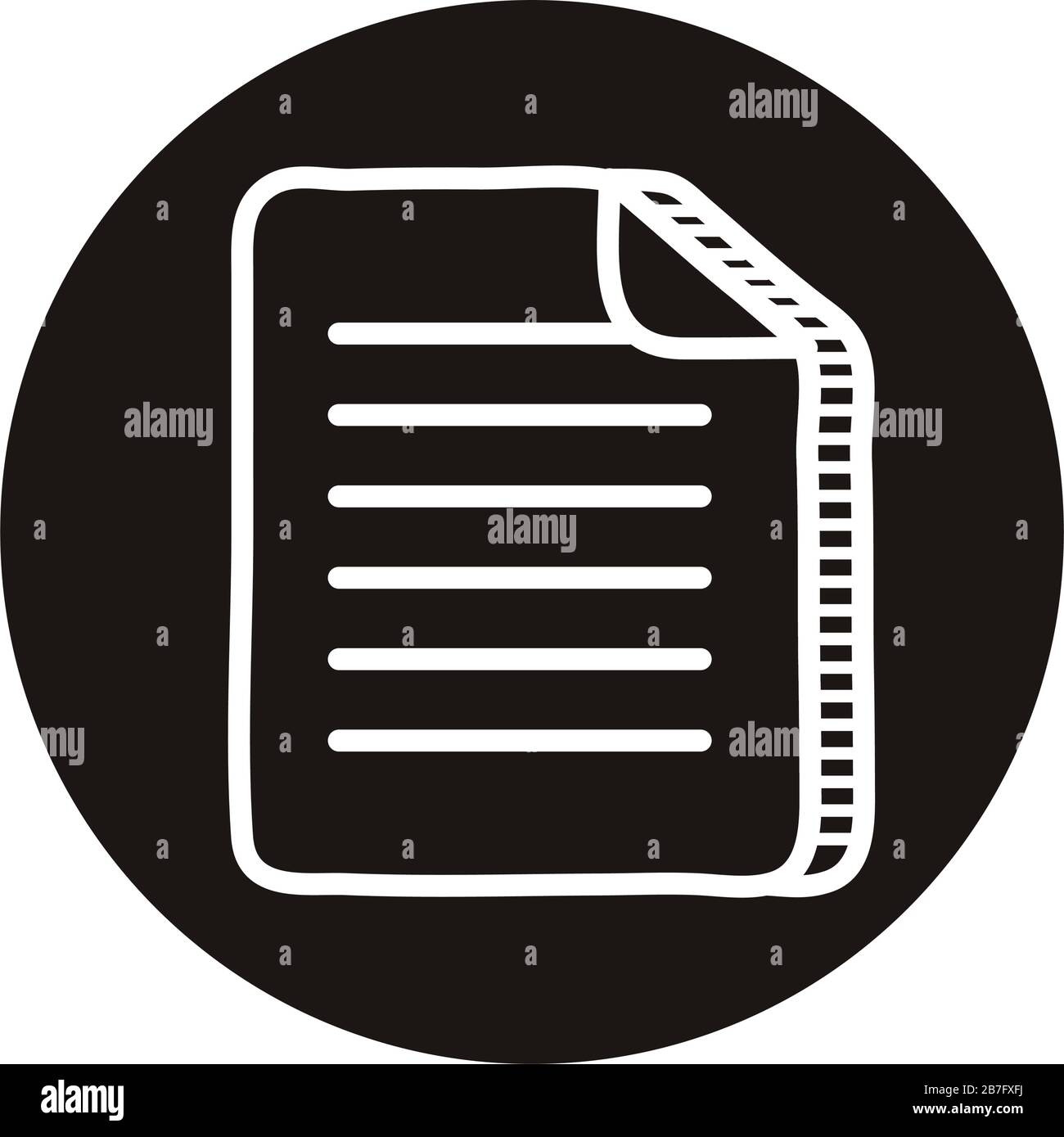 document paper doodle block style icon Stock Vector Image & Art - Alamy