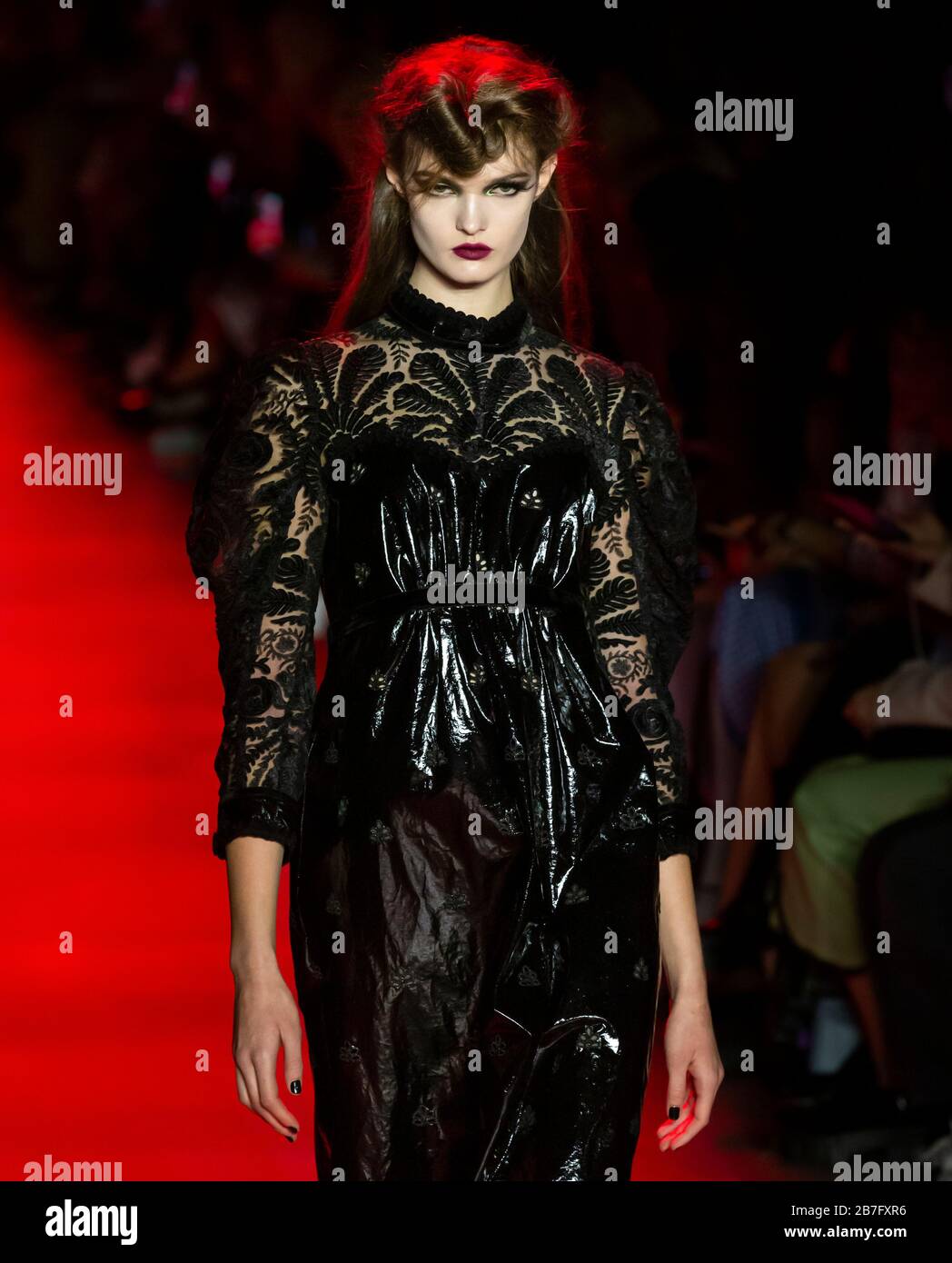 New York, New York - Feb. 10, 2020: Lulu Tenney walks the runway at ...