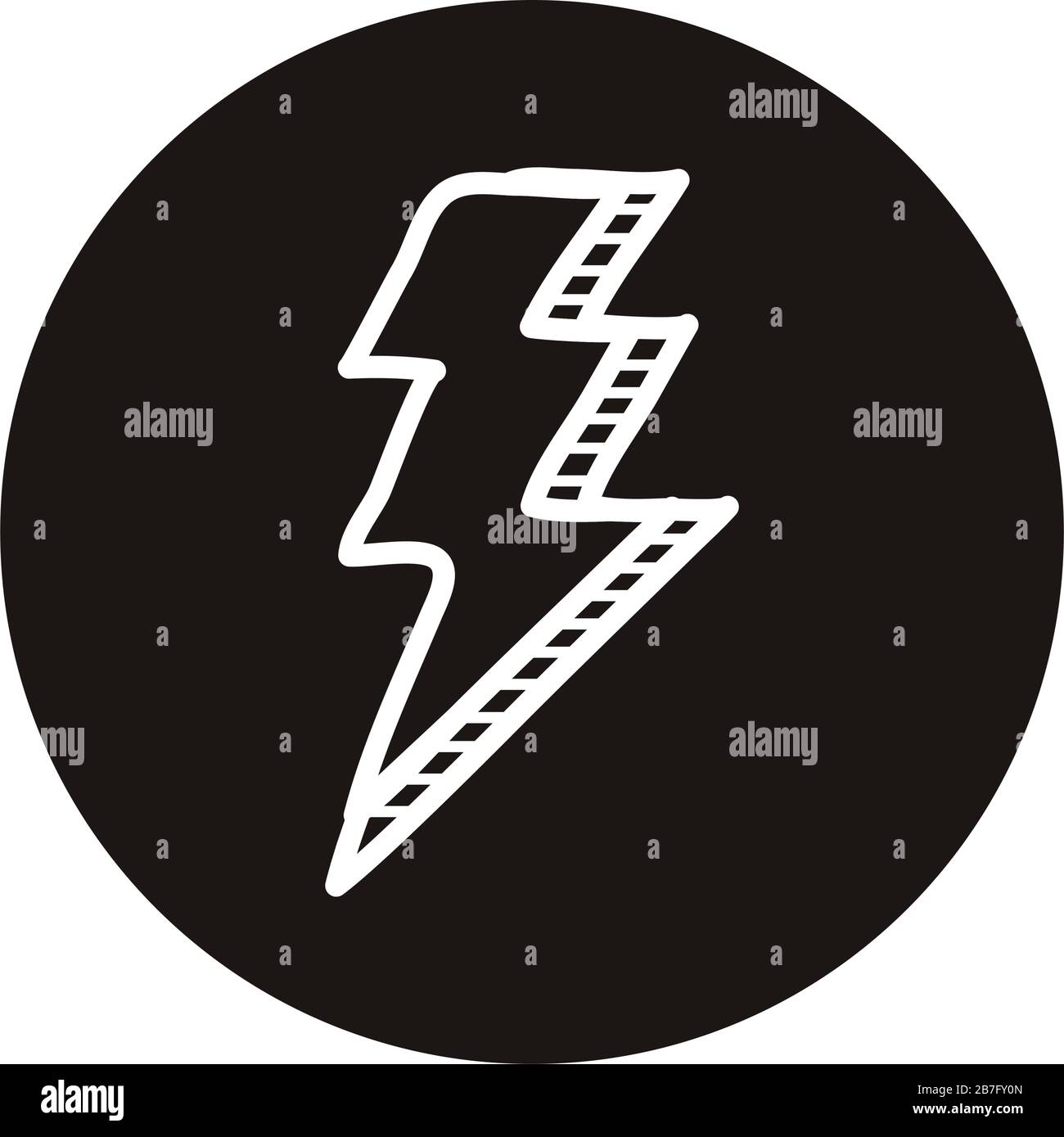 thunder ray doodle block style icon Stock Vector Image & Art - Alamy