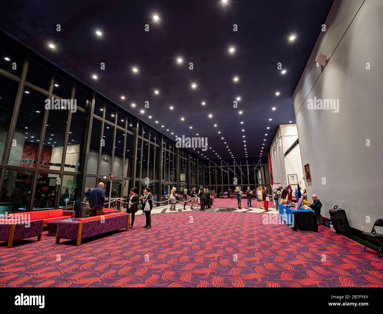 Las Vegas, MAR 8, 2020 - Interior view of the Artemus W. Ham Concert ...