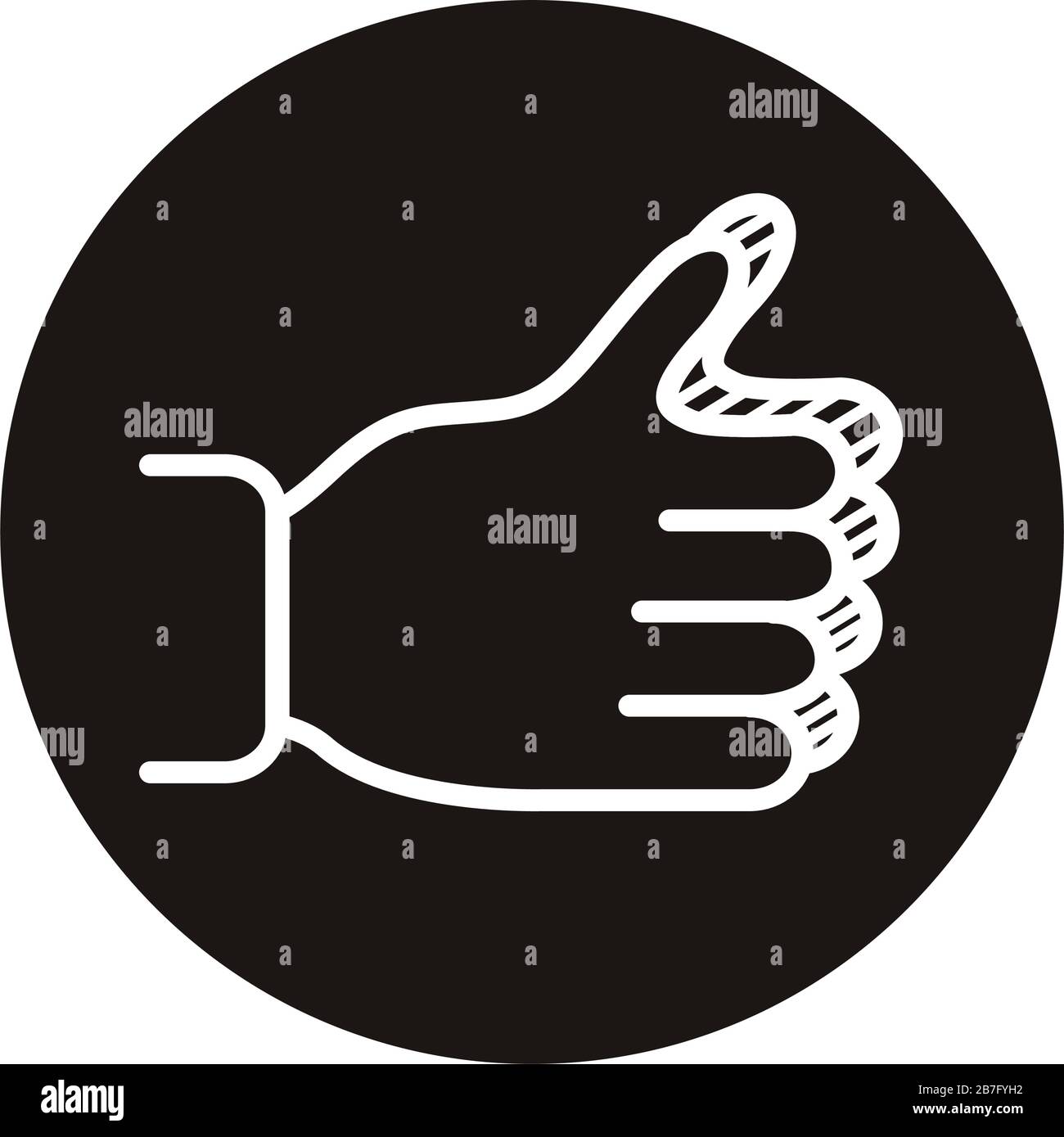 hand like doodle block style icon Stock Vector Image & Art - Alamy