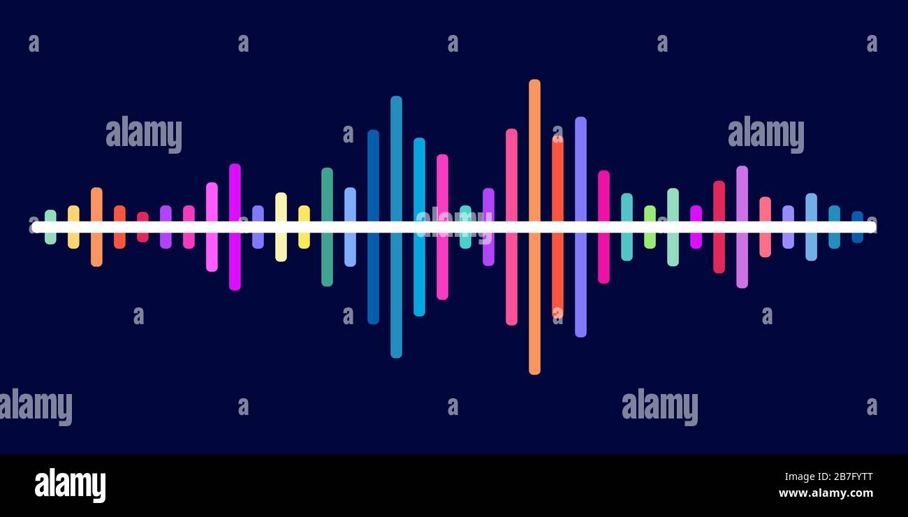 Colorful sound wave vector background Stock Vector Image & Art - Alamy