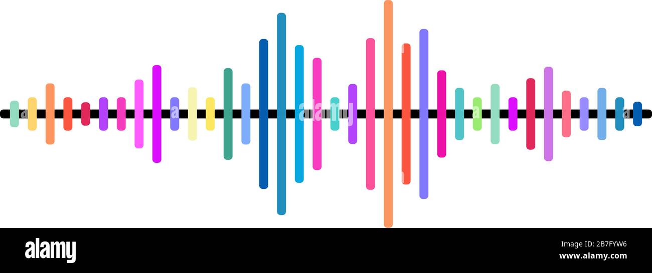 Colorful sound wave vector background Stock Vector Image & Art - Alamy