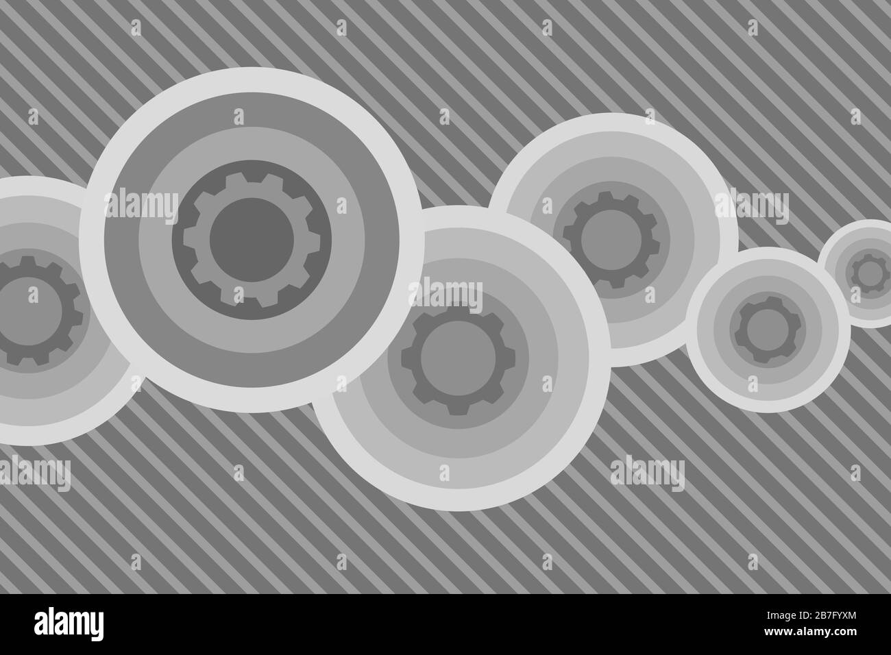 Gray circle abstract gear background Stock Vector Image & Art - Alamy