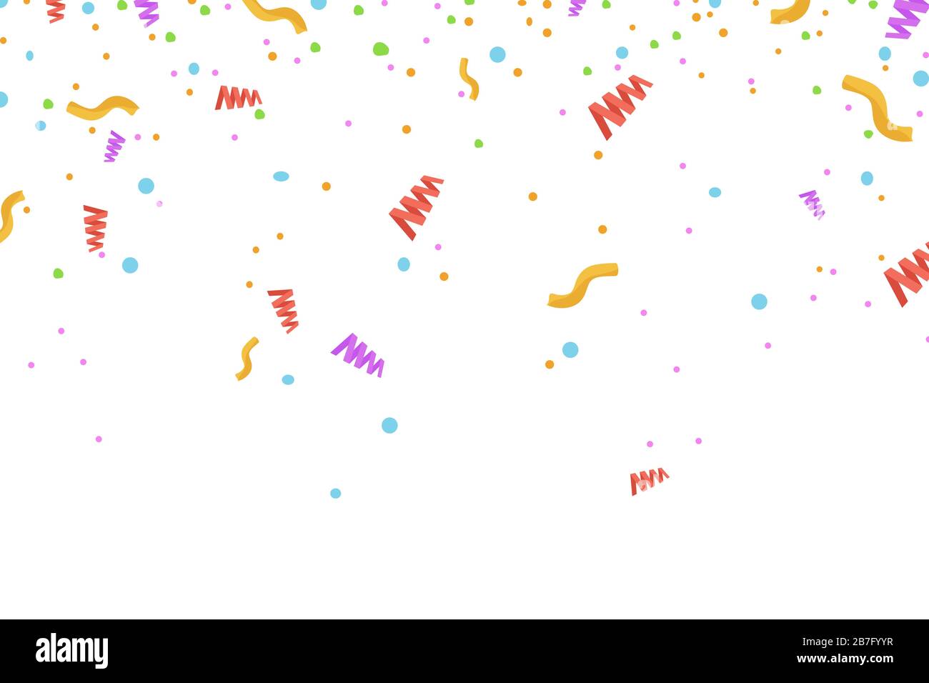 Colorful bright confetti isolated on white background Stock Vector ...