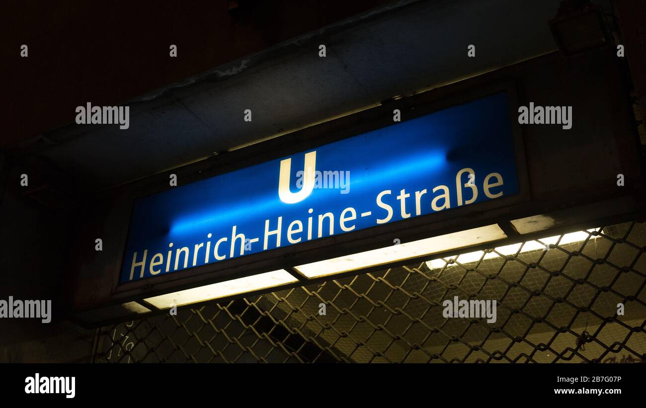Neon illuminated berlin sign hi-res stock photography and images - Alamy