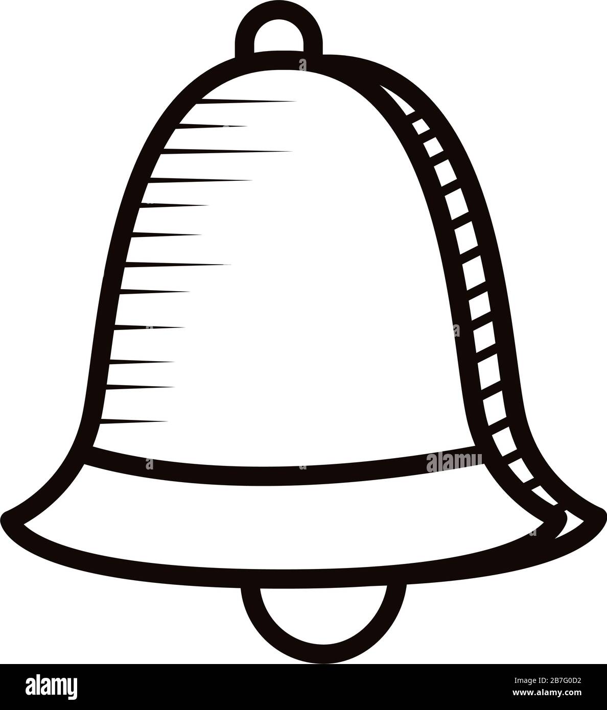 Bell sound doodle line hi-res stock photography and images - Alamy