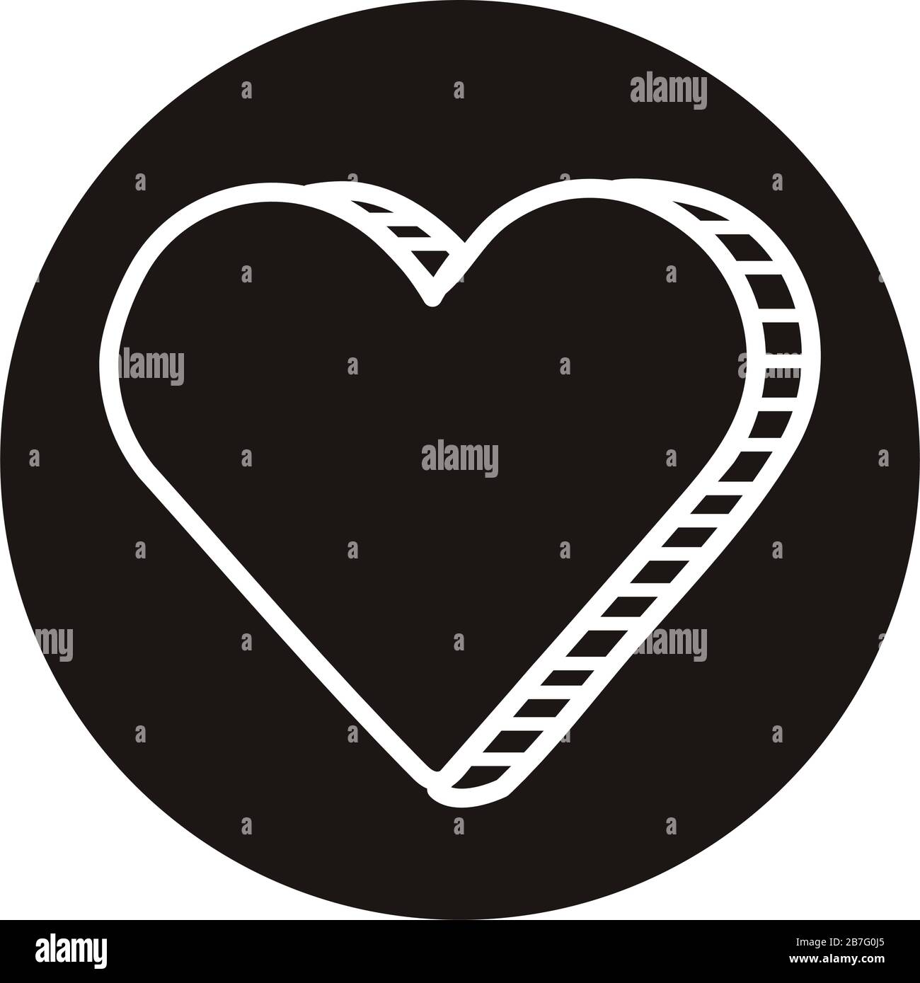 heart love doodle block style icon Stock Vector Image & Art - Alamy