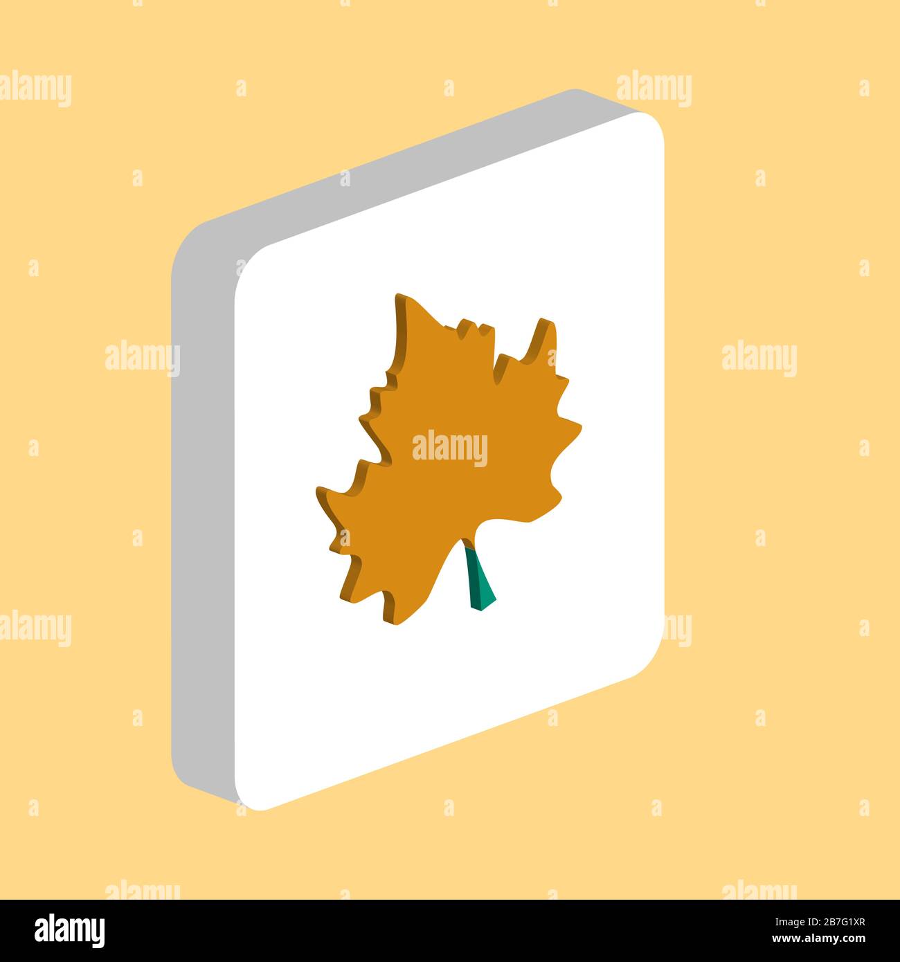 Maple Leaf Simple vector icon. Illustration symbol design template for ...