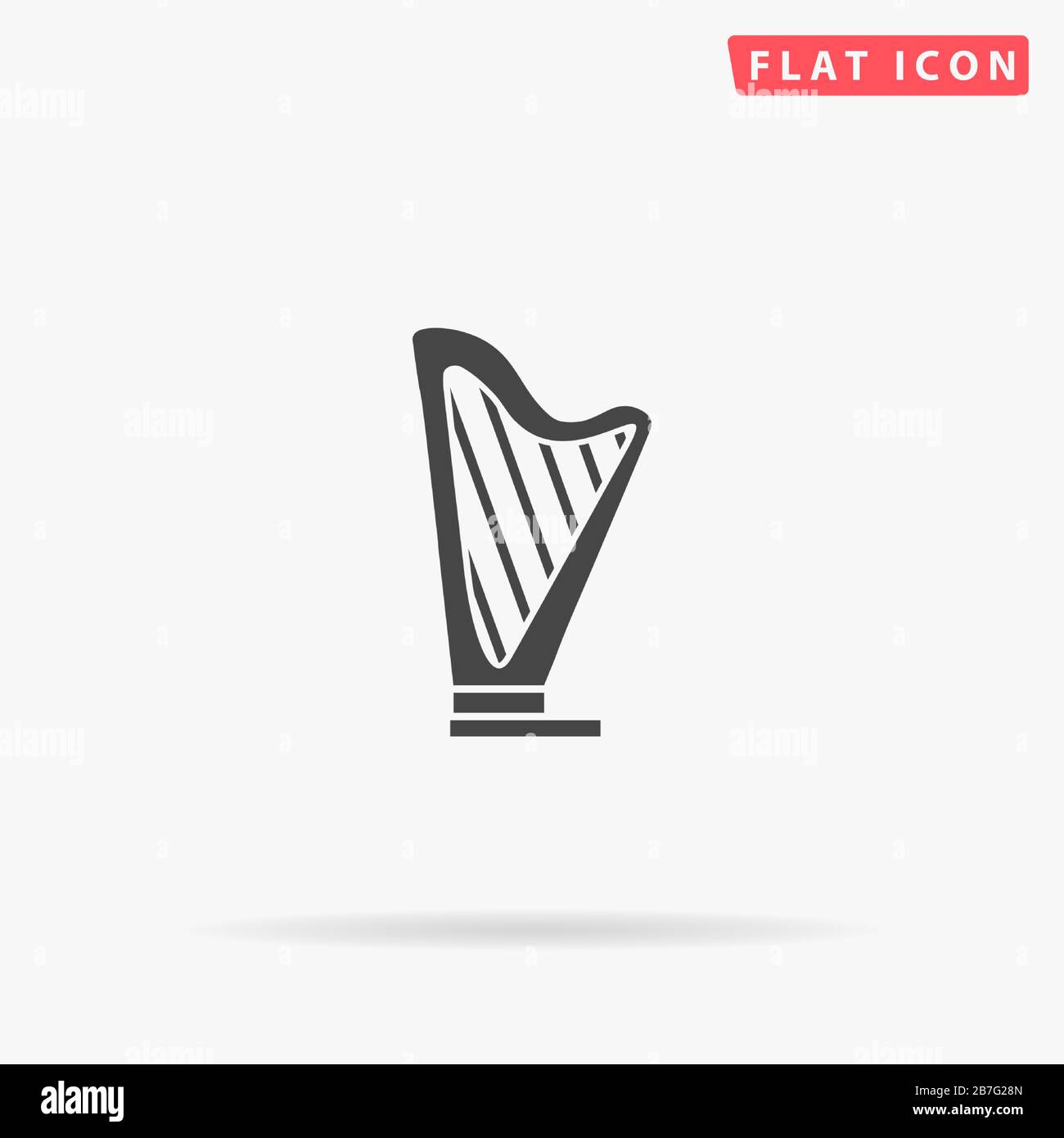 Chordophone harp Stock Vector Images - Alamy
