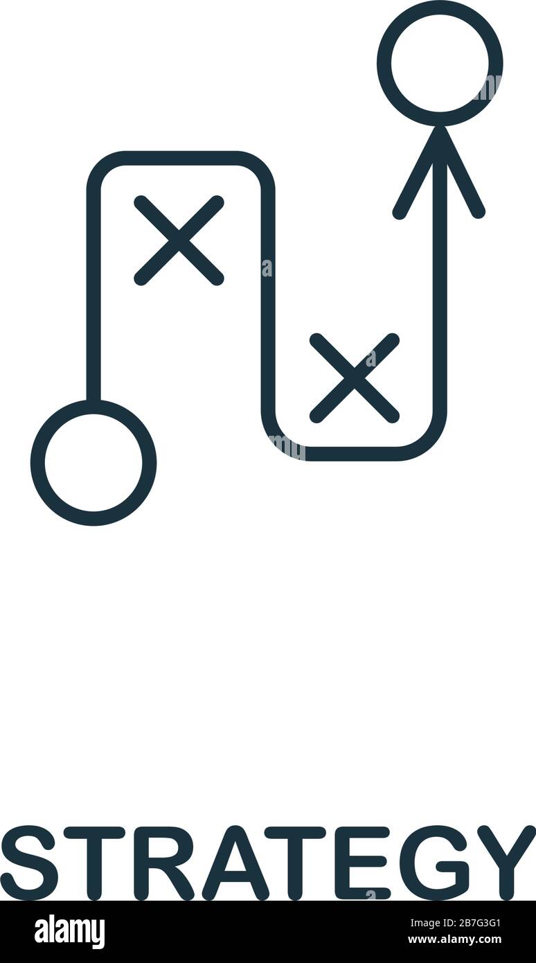 Strategy icon from teamwork collection. Simple line element Strategy ... Strategy icon from teamwork collection. Simple line element Strategy ...