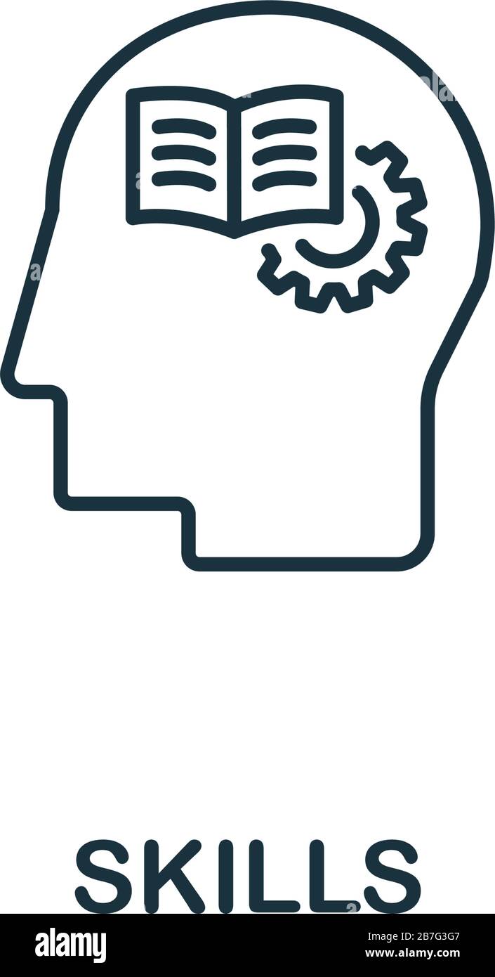 Skills icon from teamwork collection. Simple line element Skills symbol ...