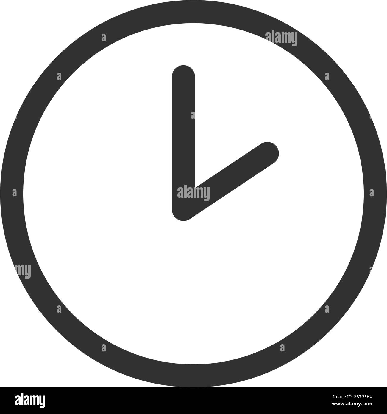 Linear time Clock icon, Stock Vector illustration isolated on white ...