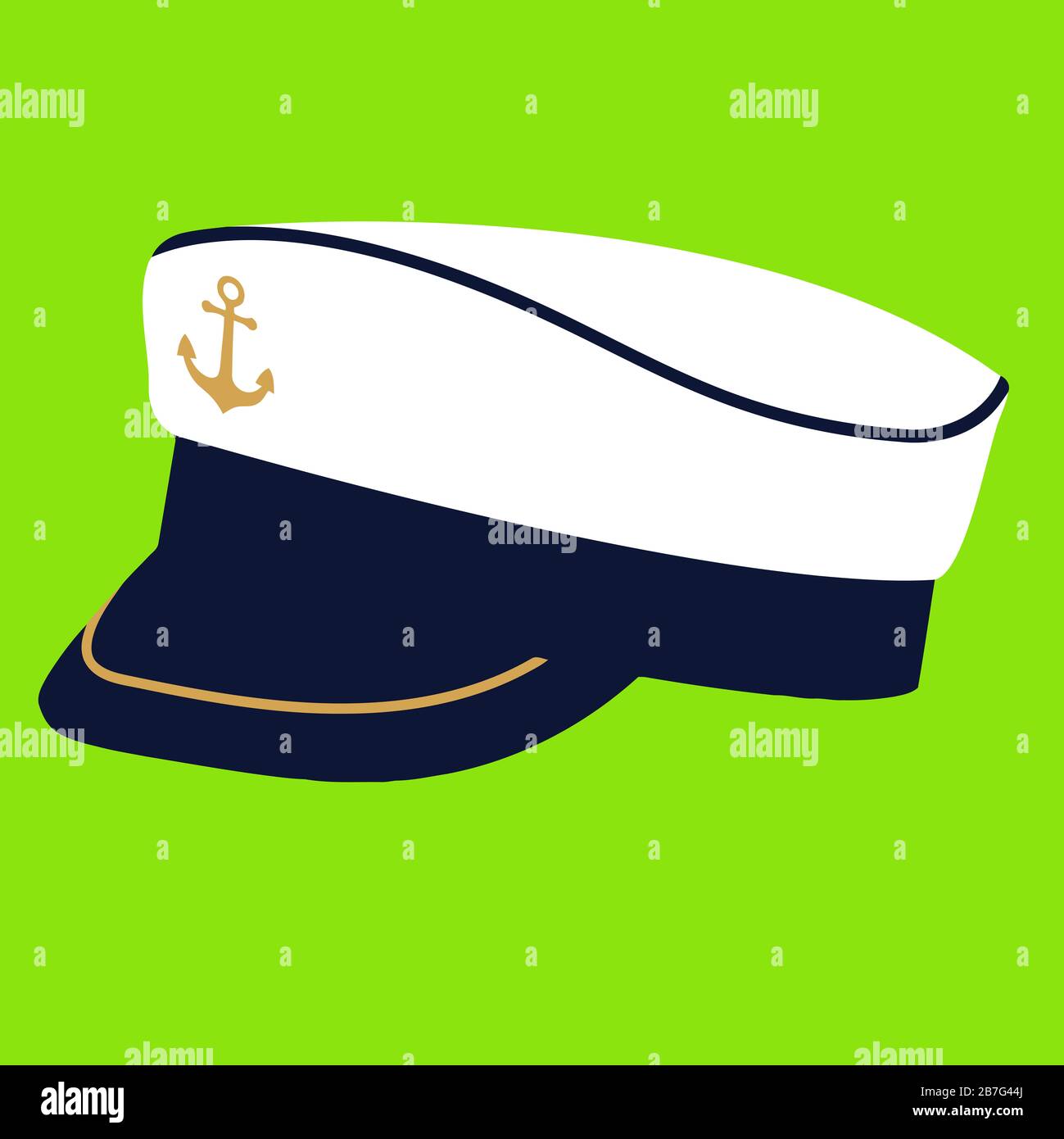 Ship Captain Hat White Background High Resolution Stock Photography and ...