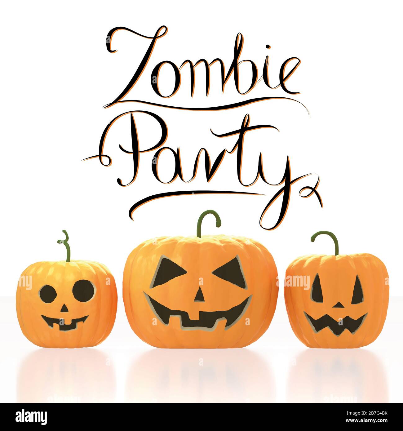Zombie party invitation card hi-res stock photography and images - Alamy