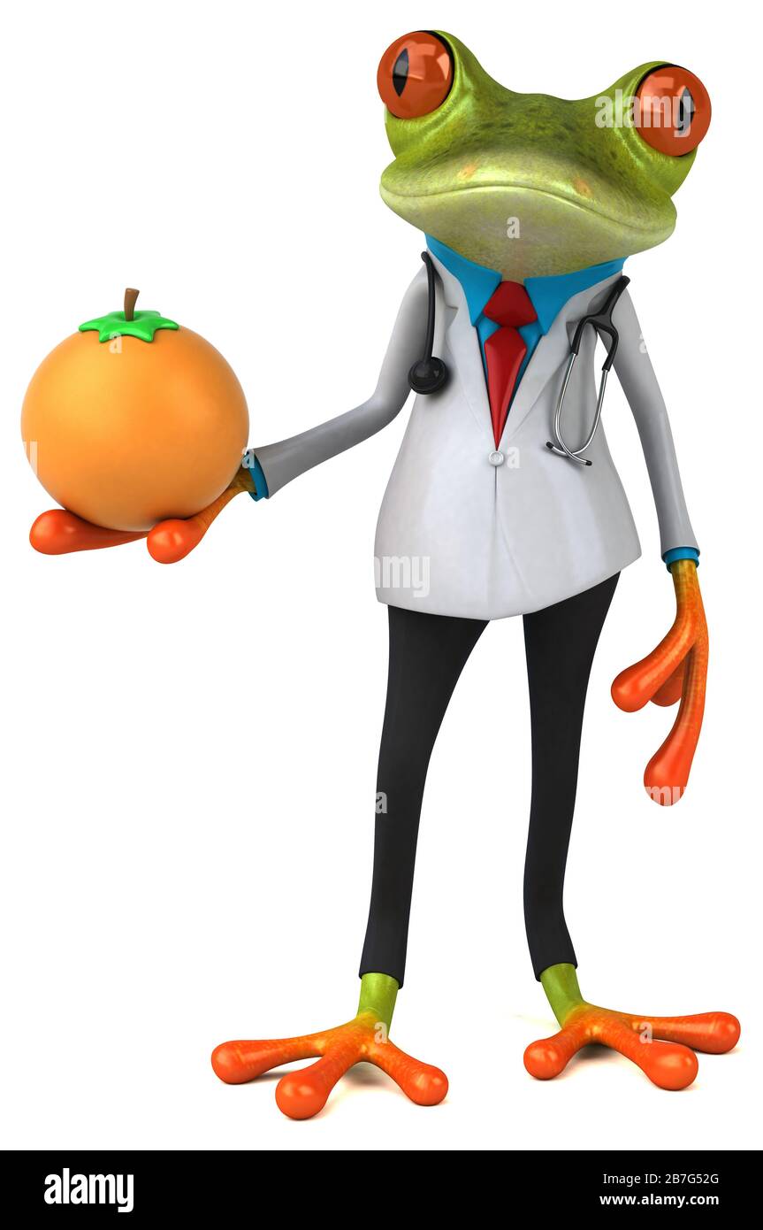 Frog doctor - 3D Illustration Stock Photo - Alamy