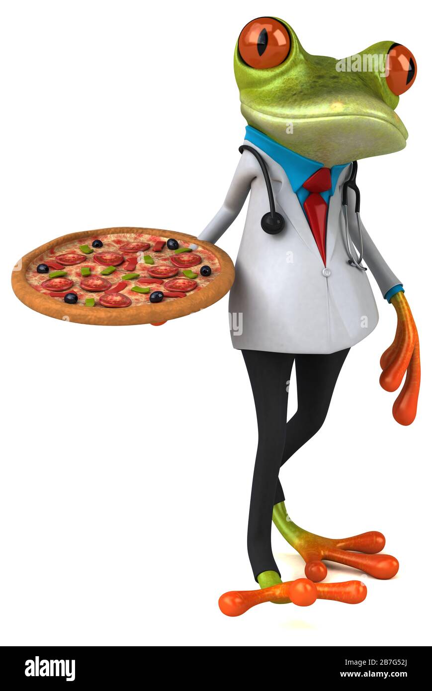Frog doctor - 3D Illustration Stock Photo - Alamy
