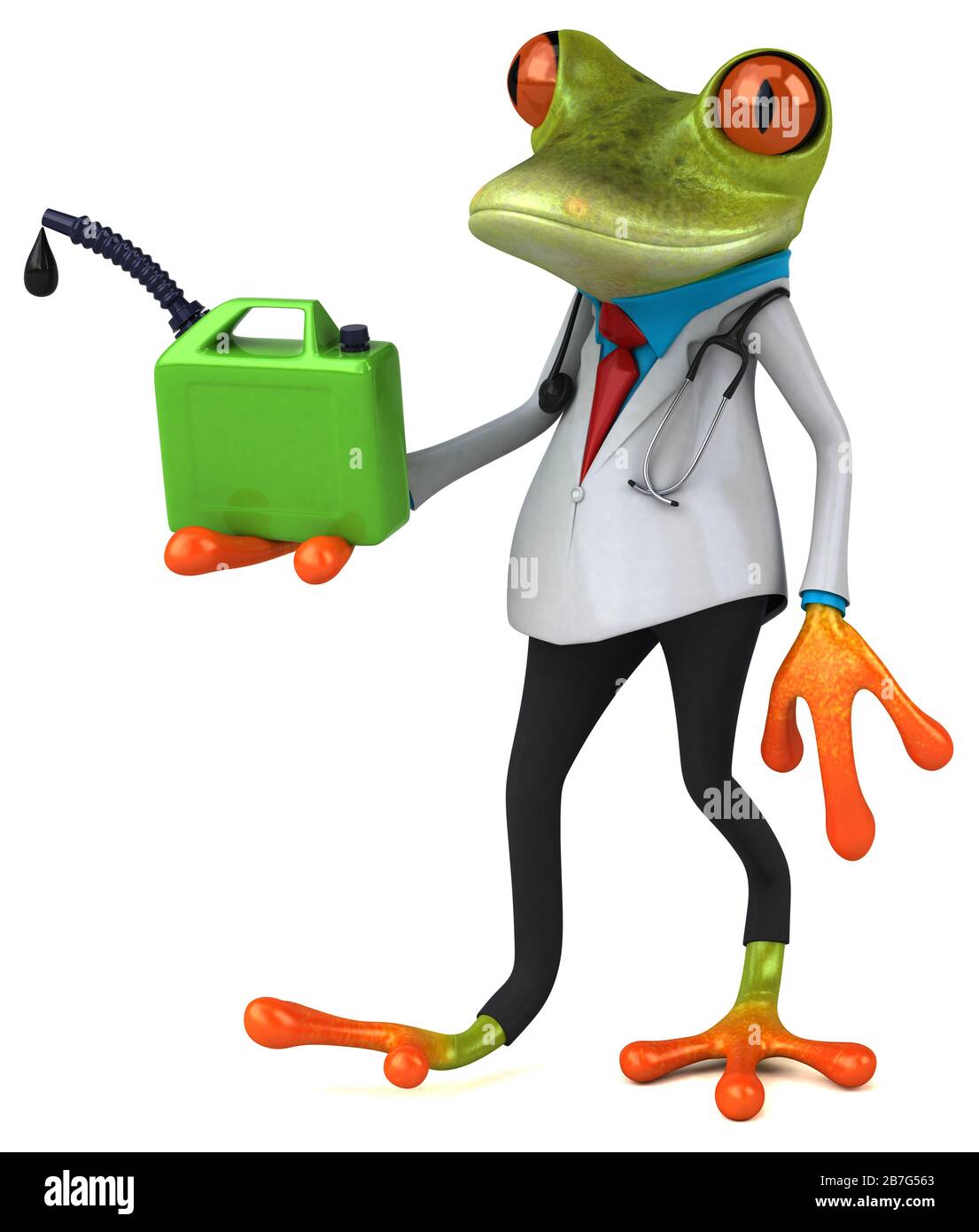 Frog doctor - 3D Illustration Stock Photo - Alamy