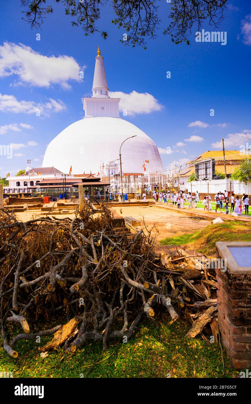 Sri Lanka Ceylon Cultural Triangle Anuradhapura Mahaseya Ruwanwelisaya ...