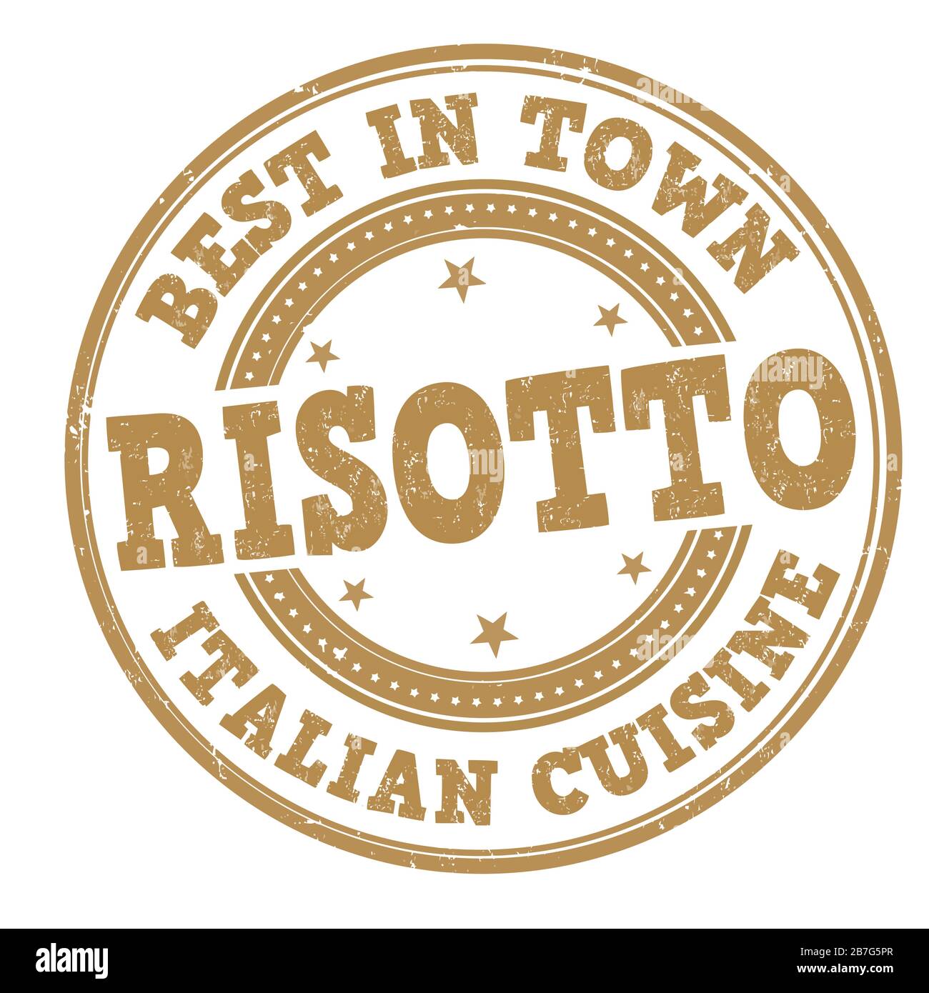 Risotto sign or stamp on white background, vector illustration Stock ...