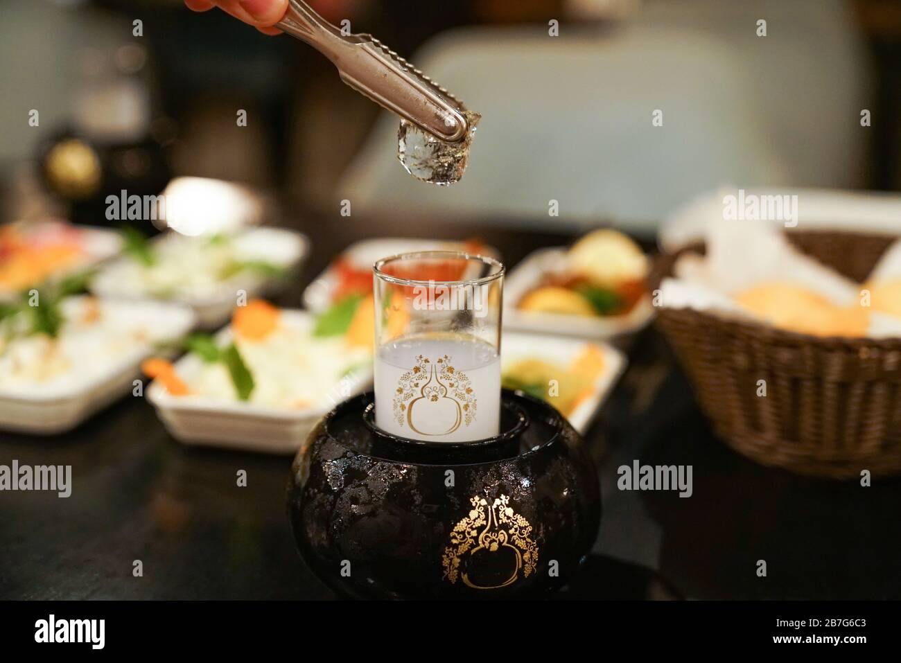 traditional Turkish alcoholic drink raki Stock Photo - Alamy