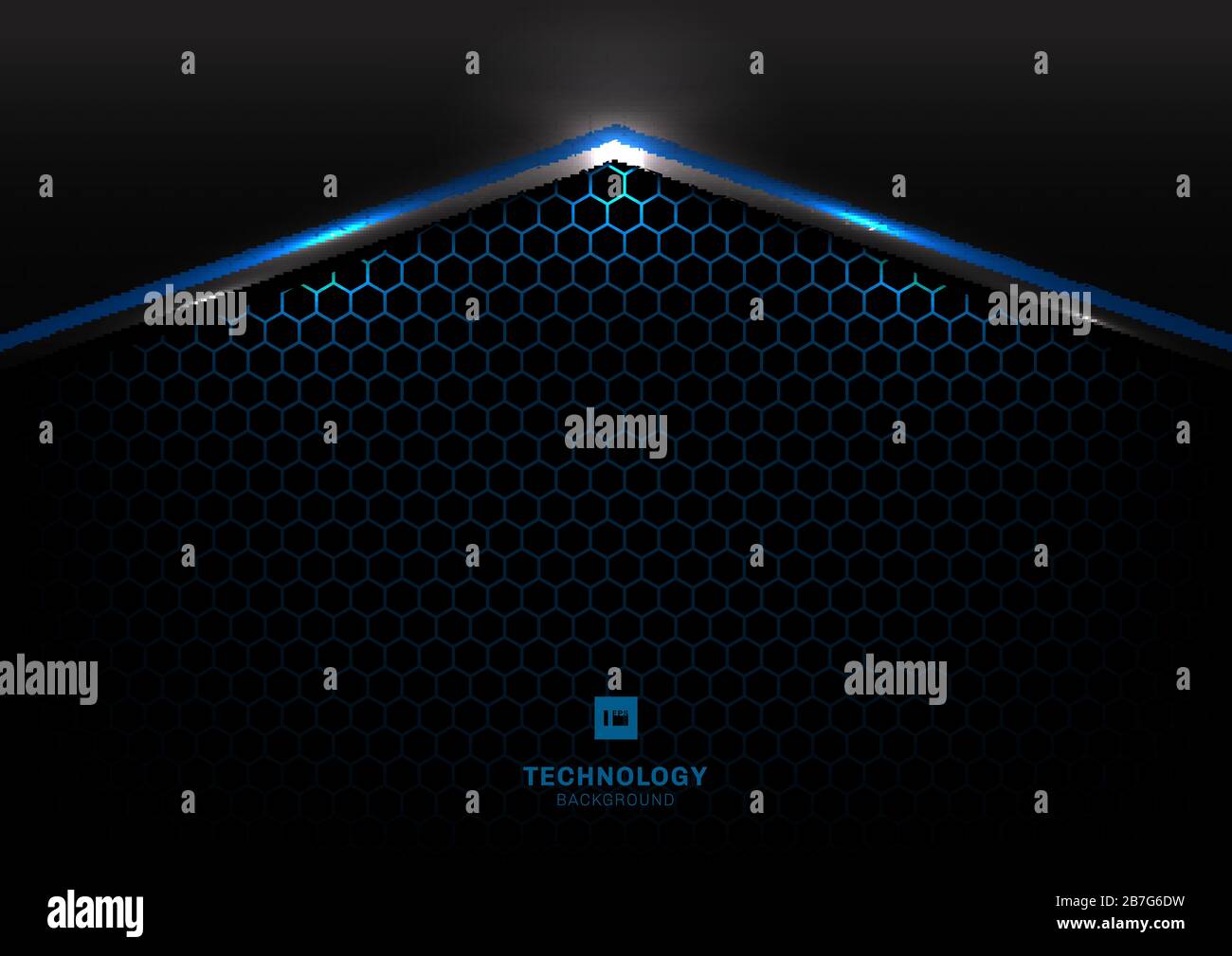 Abstract technology futuristic concept black and gray metallic overlap ...