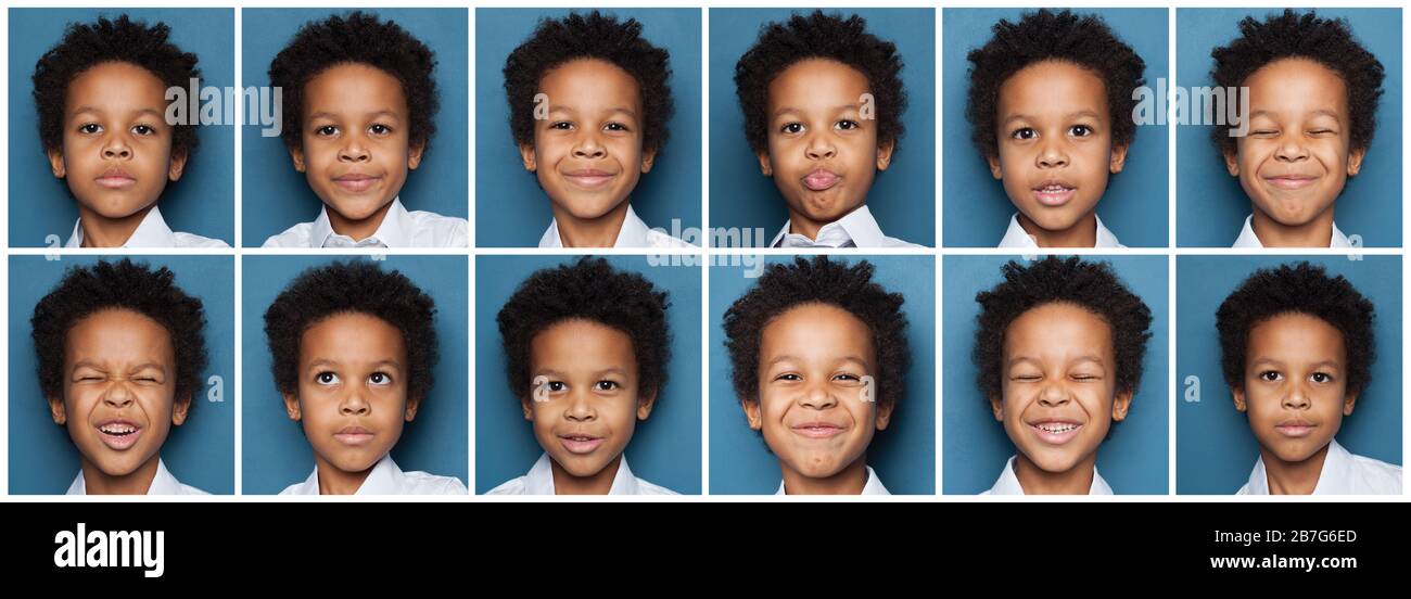 Faces Emotions Children