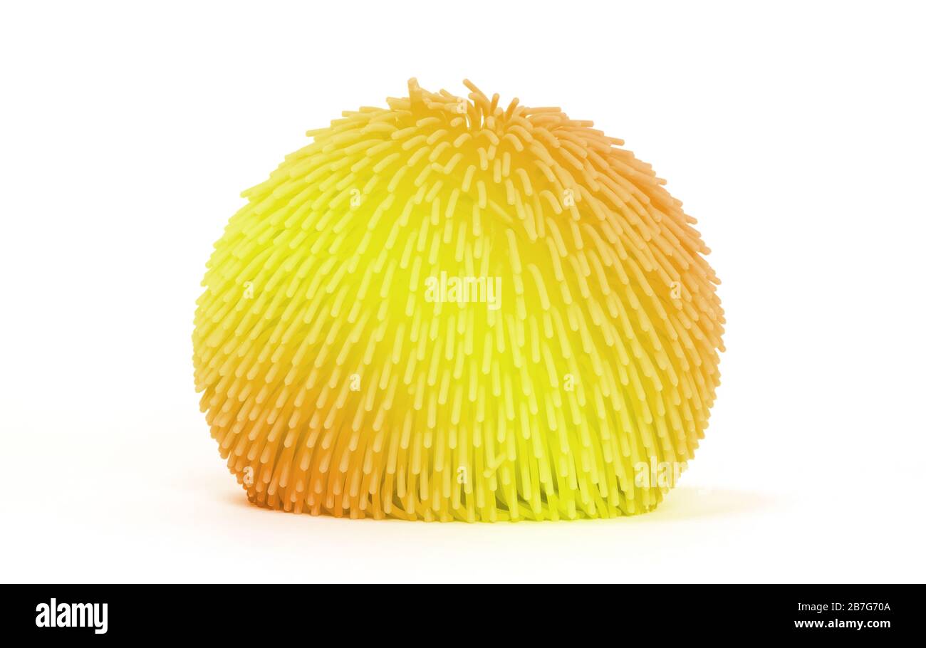 Virus like soft rubber ball isolated on white background Stock Photo ...