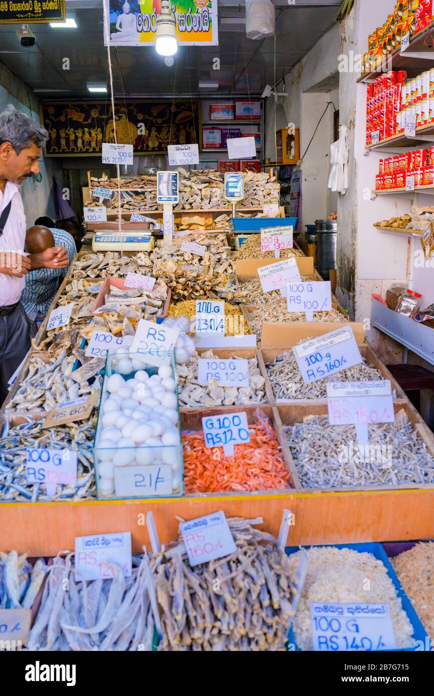 Sri Lanka Kandy Sinhala Central Province centre center street market ...