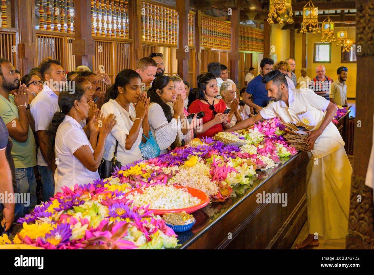 Sri Lanka Kandy Sinhala ancient capital Sri Dalada Maligawa Temple of ...