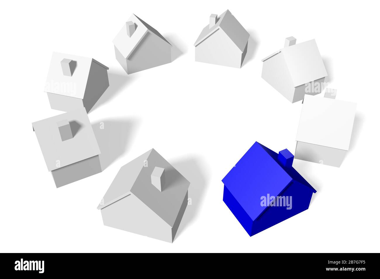 Circle houses cut out hi-res stock photography and images - Alamy