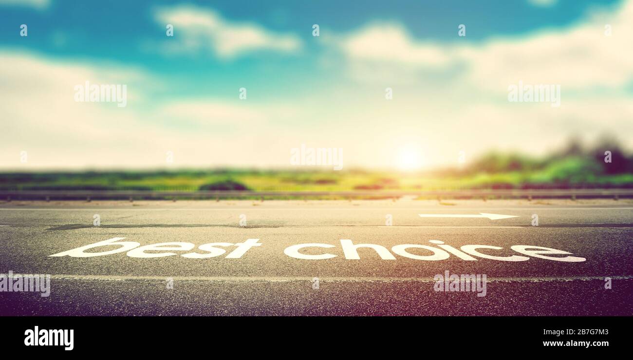 Best choice concept natural outdoor background Stock Photo - Alamy